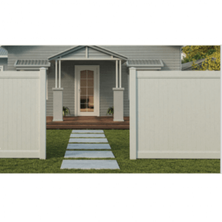 PVC Hamptons Style Full Privacy Panel 1800mm h x 2388mm w (Posts not ...