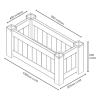 Large Hamptons Planter Box | Hamptons PVC Planter Boxes