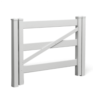Hamptons Rural 3 Rail Gate 1800mm x 1300mm - Discount Landscape Supplies