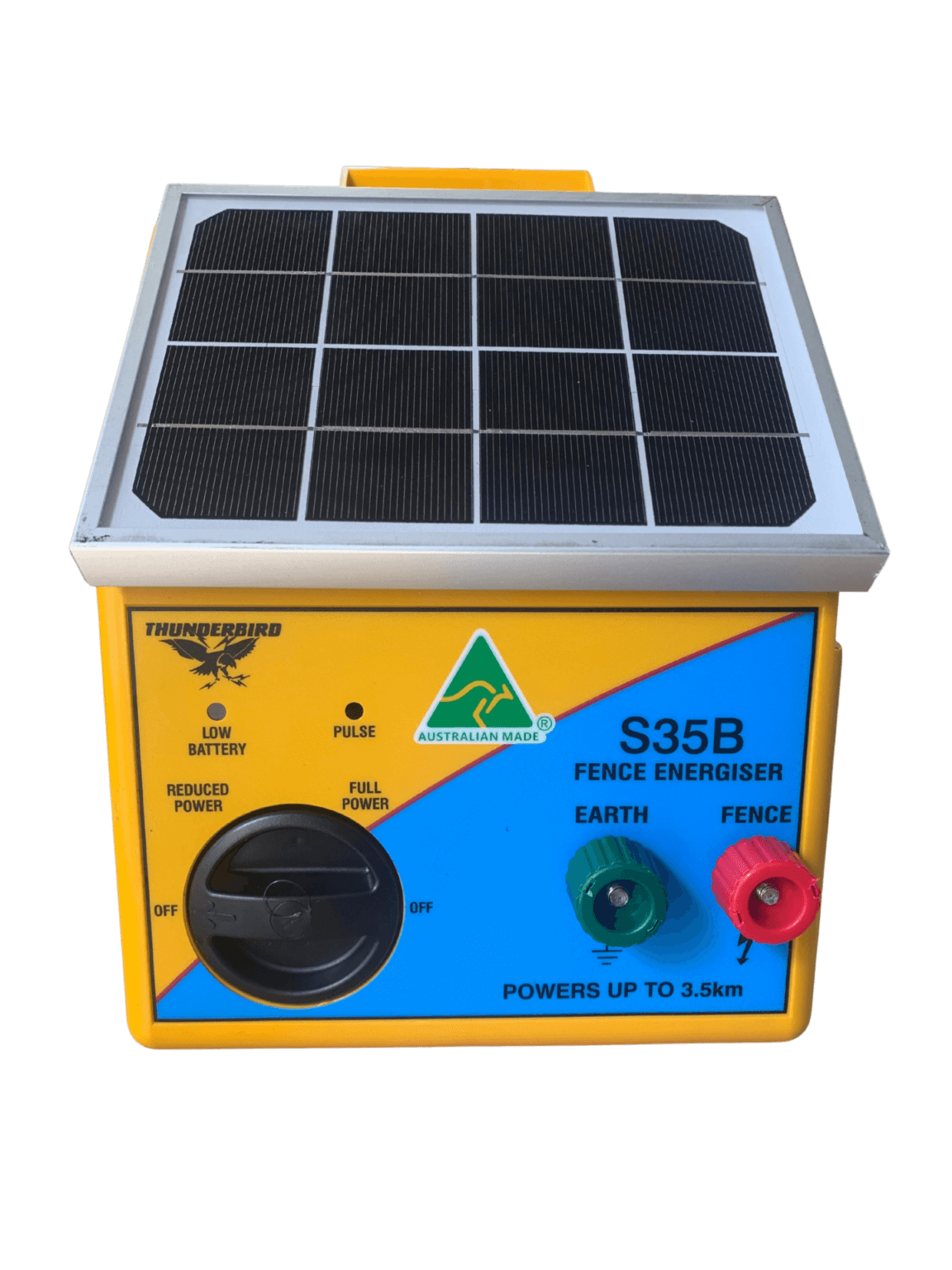 Thunderbird S-35B - 3.5km Solar Energiser with Lithium Battery - Discount Landscape Supplies