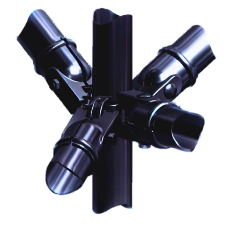 FB32 32NB RAIL CLAMP - PC BLACK - Discount Landscape Supplies | Fencing ...
